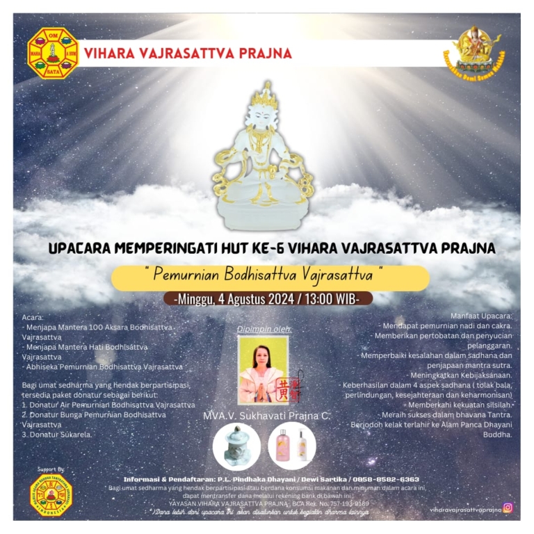 Memperingati HUT VVP Ke-6 dan Pujabakti Pemurnian, Bodhisattva ...